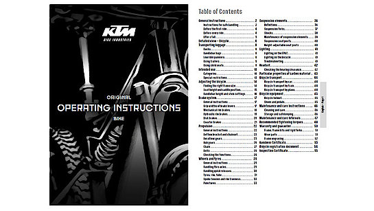 Service documents - KTM Bikes